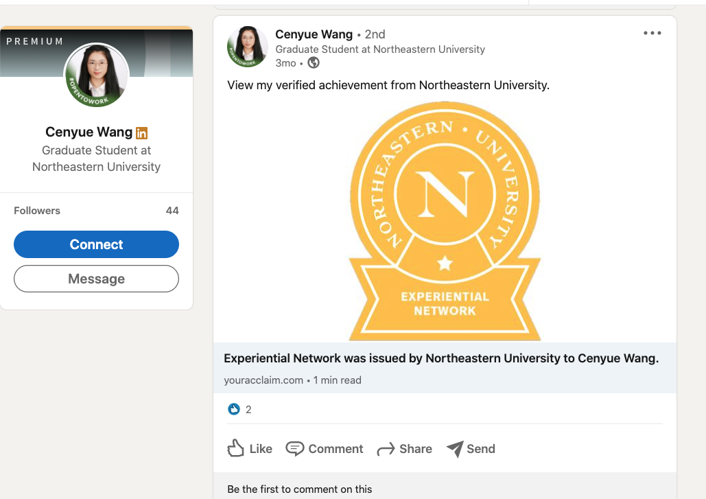 Digital Badges | Northeastern University College of Professional Studies